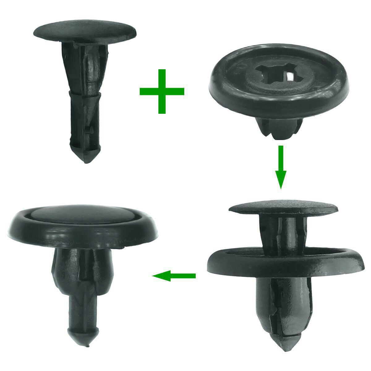 100pcs Front Fender Liner Push Type Retainer Fasteners for Lexus Scion ...