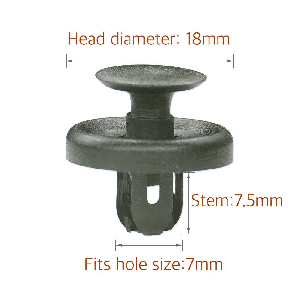 50Pc Fender Nylon Push Retainer Clips For GM Toyota Lexus 88970767 ...